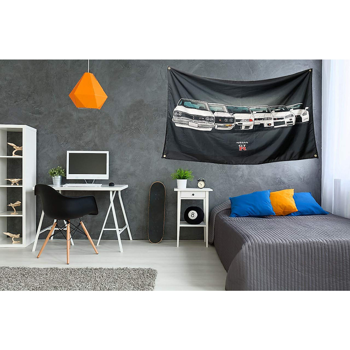 RNGMC GTR Car Flag 3×5 Ft Banner with Brass Grommets 210D Vivd Color Flag