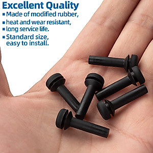 WB02X24790 Grate Rubber Feet Replacement for GE Gas Stove Top Range Burner Grate Foot Rubber Pads Stove Parts Rubber Grate Bumpers Stove Cooktop Grate Foot - 6 Pack