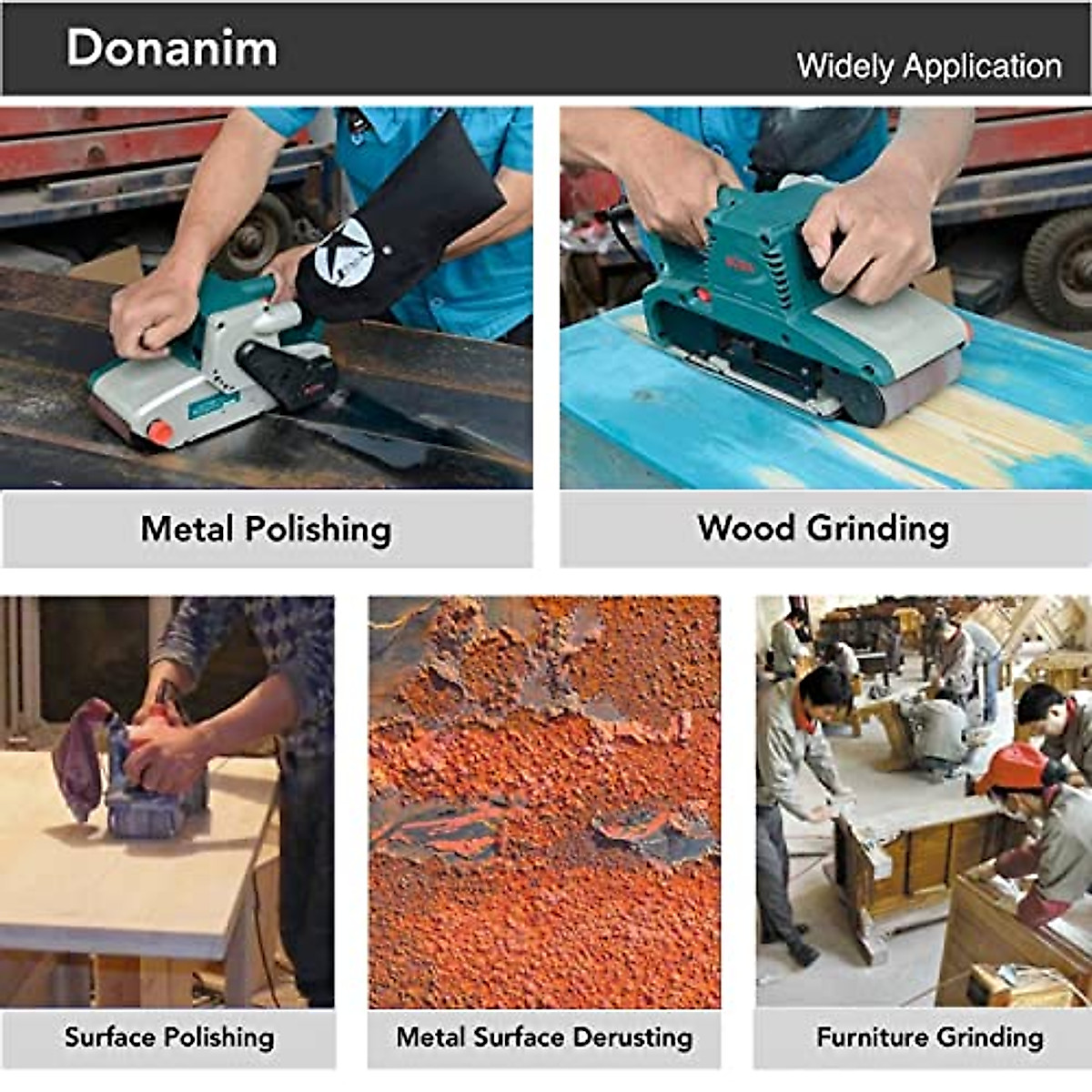 18 PCS 2-1/2 X 16 Inch Aluminum Oxide Sanding Belts for 2.5x16in Belt Sander Woodworking (80 Grit)