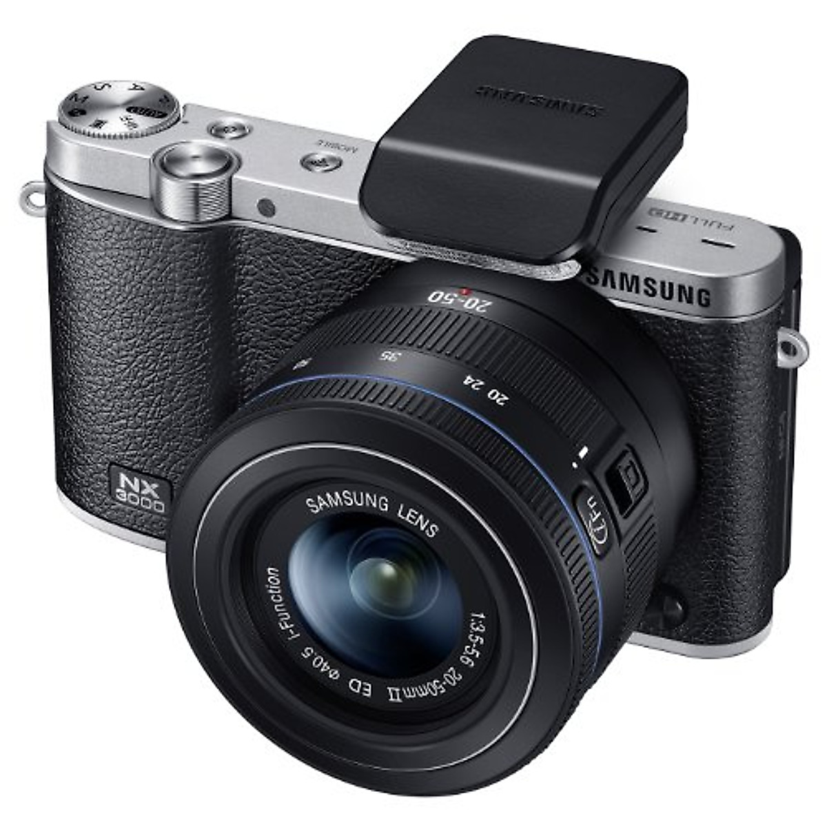 Samsung EV-NX3000BEIUS Wireless Smart 20.3MP Compact System Camera with 3-Inch LCD and 20-50mm Compact Zoom (Black)