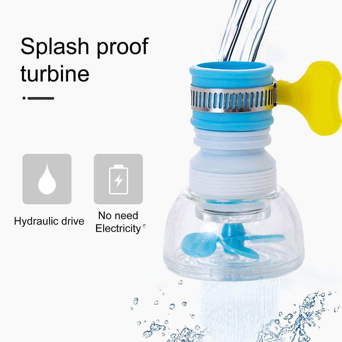 Faucet Filter 360 Degree Rotation Removable Splash-Proof Sturdy Sink Water Tap Nozzle Filter Kitchen Supplies Valentine's Day/Mother's Day/Wedding/Anniversary/Party/Christmas/Birthday Gifts (Green B)