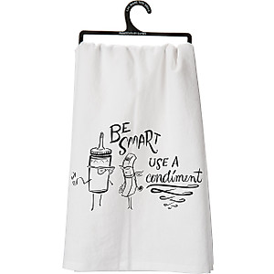 Primitives by Kathy A Condiment Tea Towel, 28-Inch by 28-Inch