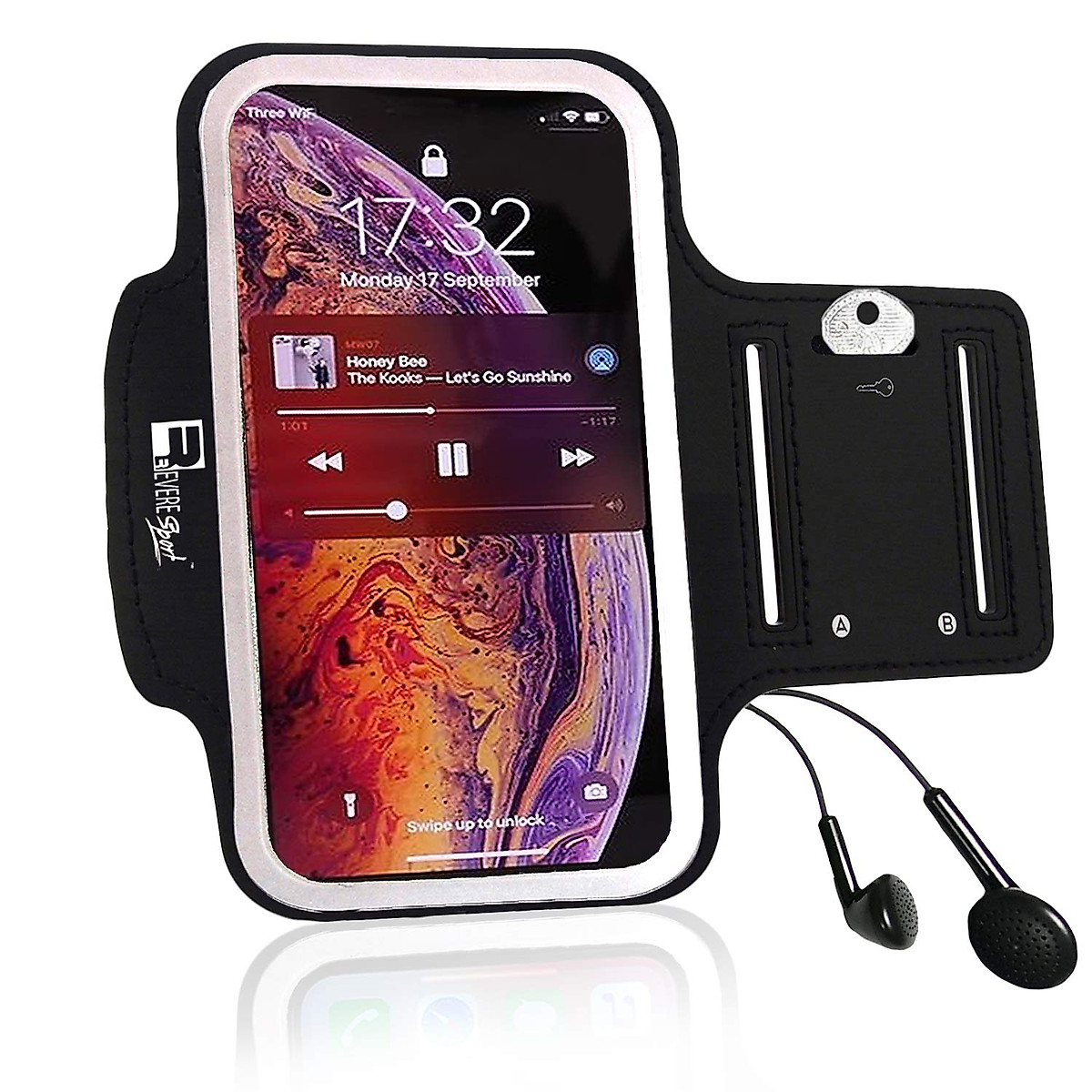 RevereSport iPhone 11 Running Armband. Sports Phone Case Holder for Runners and Gym Exercise (6.1")