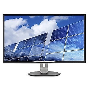 Philips 328B6QJEB 32" Monitor, Quad HD 2K, IPS 128% sRGB, Speakers, USB hub, MultiView, Height Adjustable, VESA Black (Renewed)
