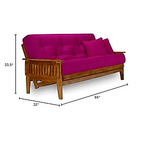 Nirvana Futons Eastridge Futon Frame - Full Size (Frame Only), Solid Hardwood