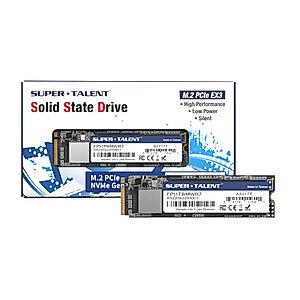 Super Talent M.2 PCIe NVMe EX 1TB FPI1TBMWR7 PCIe Gen 3X4