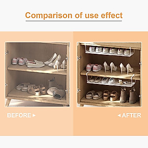 YOLOPARK Under Shelf Organizer, Extendable Under Shelf Storage for Pantry Cabinet, Laundry Room, Shoe Bench, Closet