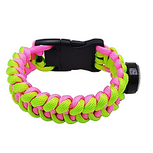 Bracelet USB Flash Drives Thumb Drive pendrives for Travel Companion and Outdoor Sports Lovers (32GB Pink-Yellow)
