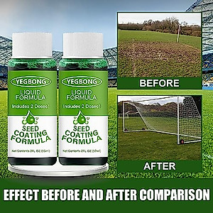 8 PCS Green Grass Lawn Spray, Greenrevive Hydroseeding Lawn Solution Grass Seed Spray,Liquid Grass Seed Spray for Lawn,Hydro Grass Seed Spray（59ml）