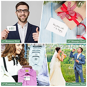 Outus 3000 Pcs Blank Printable Business Cards 180 GSM White Mini Note Index Perforated Card Stock Compatible with Laser and Inkjet Printer Double Sided Printing Matte White Paper 10 Cards, 2" x 3.5"