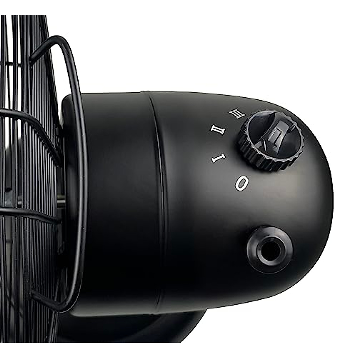 Good Housekeeping 92603 12" Retro Table Fan in Matte Black