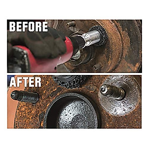AME Intl-37330 Hub Buddy Impact Driven Surface and Stud Cleaner-Black/Silver