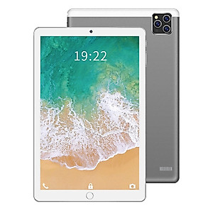 Tablet 10.1Inch Android 8.1 3G Phone Tablets with 16GB Storage Dual Sim Card 2MP Camera WiFi Bluetooth GPS Quad Core HD Touchscreen Support 3G Phone Compatible with Ipads Tablets (Silver, One Size)