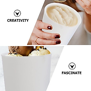 STOBAZA Ice Cream Pint Containers Freezer Storage Tubs with Silicone Lids for Ice Cream, Sorbet, Yogurt and Soup, Reusable Ice Cream Containers for Meal Prep，2.64 x 2.64 x 3.15 inches