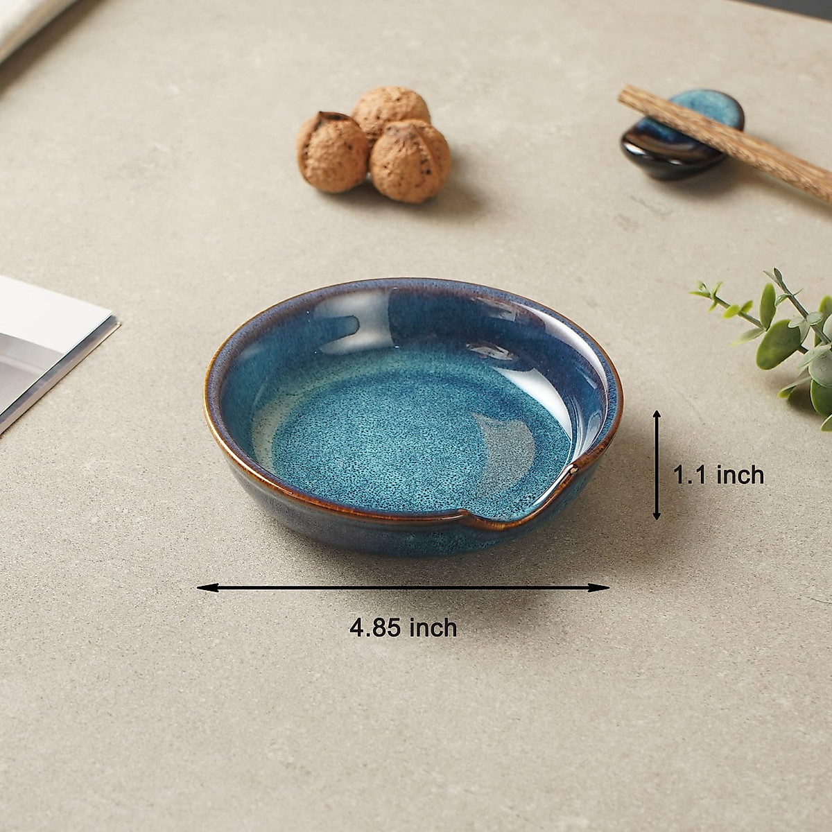 STE-CER Ceramic Spoon Rest for Stove Top, Utensil Rest for Kitchen Counter, Spoon Holder, Farmhouse Kitchen Decor and Accessories,Coffee Spoon Rest, Set of 4