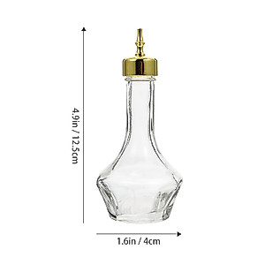 Healifty 3 pcs Bitter Antique Sprayer Bartender's Tools Bar Hand Clear Dispenser Mixer Ml Syrups Craft Mixing Wine Vintage Making Leakproof Bottle Professional Bartending Dasher Handblown