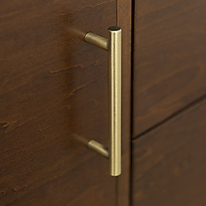 Home Accent Furnishings Harvey 60 Inch Mid Century Modern Television Stand in Walnut Finish