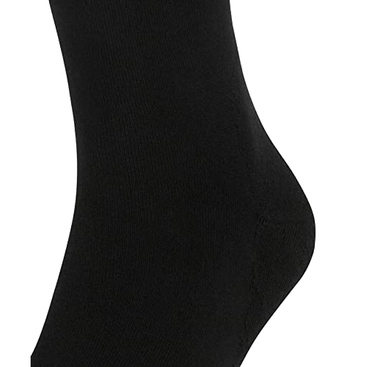 FALKE Unisex Run Socks, Light Cushion, Sporty, Classic Athleisure, Lightweight, Breathable, Skin-Friendly, Cotton, Black (Black 3000), 12.5-13.5, 1 Pair