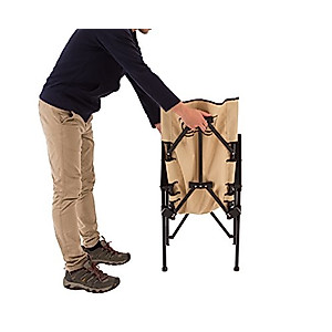 Coleman 2000032523 Ray Chair, Beige (Amazon Exclusive Color), 3 Levels of Reclining, Foldable, High Back