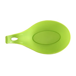 Cabilock 2pcs Spoon Spoon Rest Silicone Spoon Rest Stove Top Spoon Holder Spoon Rest Spoon Rest Kitchen Utensil Holder Durable Spoon Rest Spoon Rack Spoon Rack Large Almond