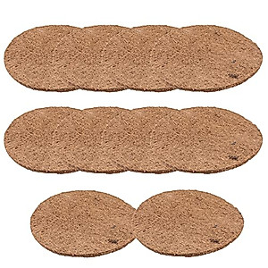 balacoo Natural Pigeon Egg Pads- 10Pcs Fiber Substrate Bird Nest, Bird Nest Mats Classic Bird Nest Pads, Racing Pigeon Breeding Eggs Mat for Finch Chicken Bird Nesting Materials