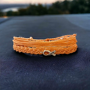 Uterine Cancer Awareness Bracelet | In Support of Loved Ones Battling Cancer | Fund Raising | Gift for her | Gift for him | Combo pack.