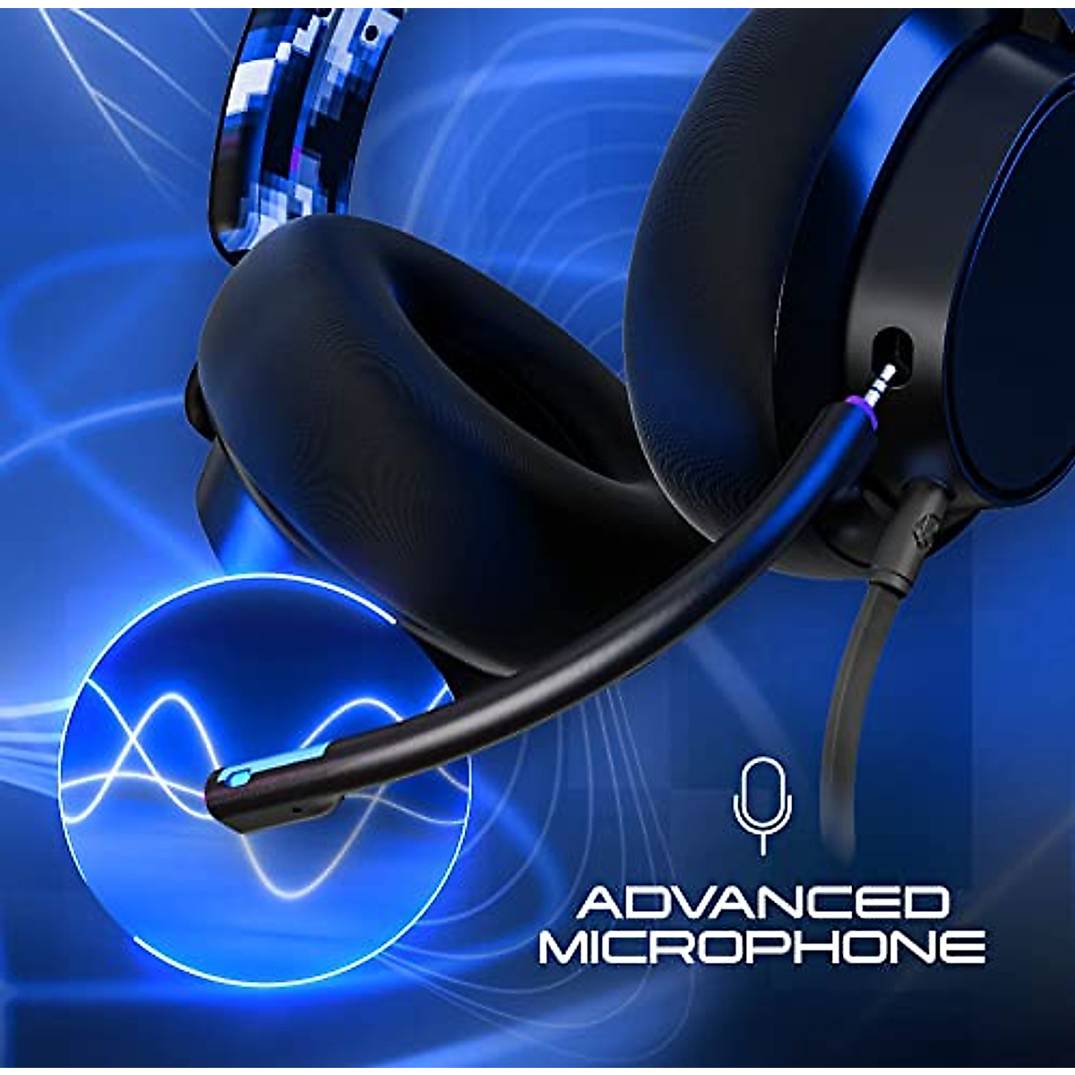 Skullcandy SLYR Multi-Platform Over-Ear Wired Gaming Headset, Works with Xbox Playstation and PC - Blue