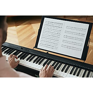 Casio CDP-S160 88-Key Compact Digital Piano - Black Bundle with Adjustable Stand, Bench, Instructional Book, Austin Bazaar Instructional DVD, Online Piano Lessons, and Polishing Cloth