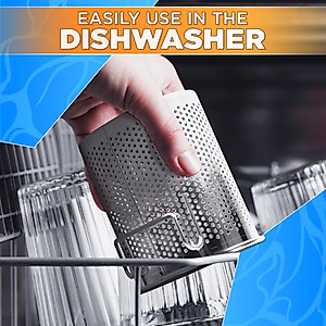 Chopsticks Holder Dishwasher Cutlery Rack - Oval Cutlery Drainer Basket for Kitchen Sink Dishwasher Rack - Stainless Steel Utensil Container for Dishwasher - Cutlery Caddy Silverware Drying Rack