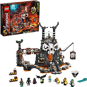 LEGO NINJAGO Skull Sorcerer’s Dungeons 71722 Dungeon Playset Building Toy for Kids Featuring Buildable Figures (1,171 Pieces)