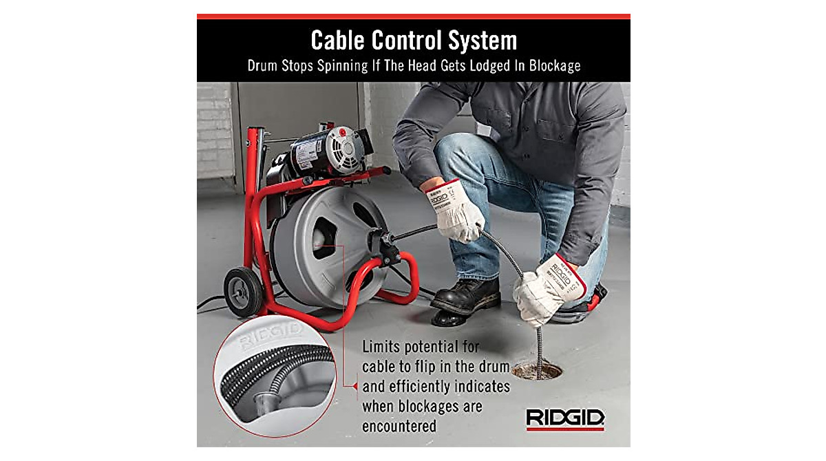 RIDGID K-400 Drain Cleaning Machine Kit - Tackle Tough Blockages