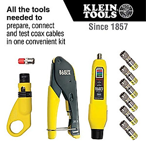 Klein Tools VDV002-818 Coax Installation and Testing Kit