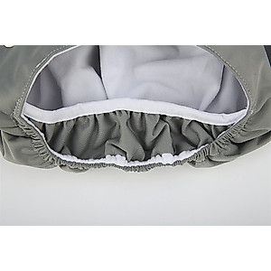 ReUseLife 2 Pieces Adjustable Washable Reusable Cloth Incontinence Underwears for Women and Men,Adult Cloth Diaper,Snap Closure,Waist 27-39 Inches