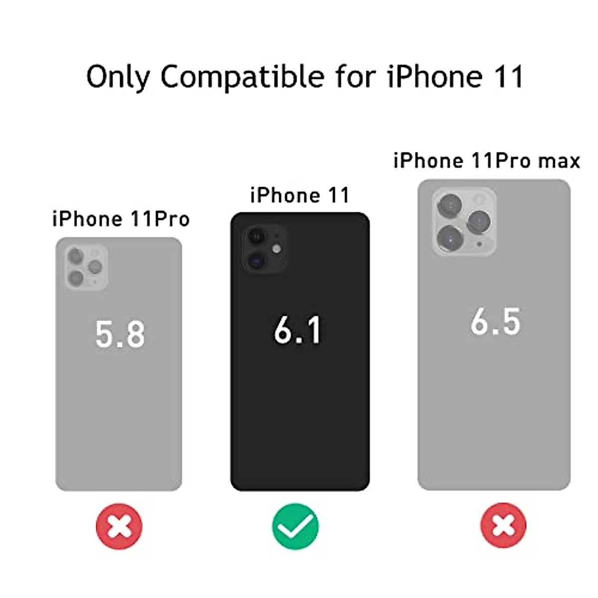 Tuokiou Clear Wallet Phone Case for iPhone 11, Upgrade Clear Card Slot Case, Slim Fit Protective Soft TPU Shockproof Wallet Case with Cute Card Holder Pocket for Apple iPhone11 6.1inch (2019) (Clear)