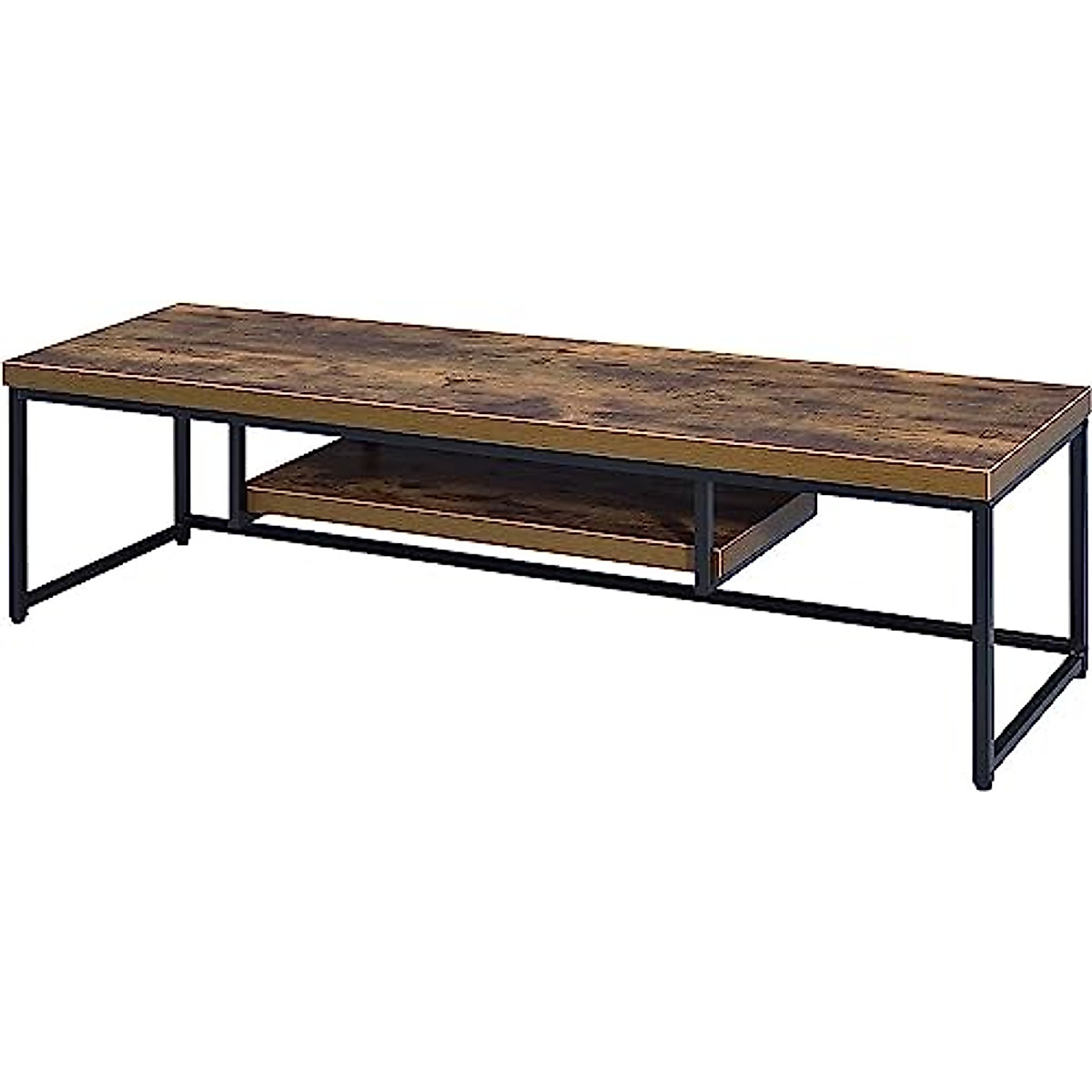 ACME Furniture AC-91782 TV Stand, 59", Weathered Oak & Black