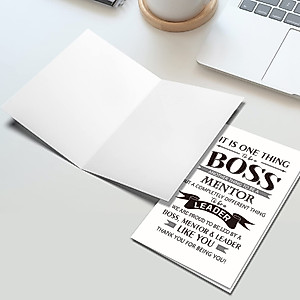 Ogeby Funny Boss Day Cards Gifts for Boss Women Men, Happy Boss’s Day Card Gifts for Him Her, Boss Appreciation Card for Leader Mentor, Boss Thank You