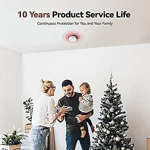 Putogesafe Smoke Detector Interconnected, Wireless Smoke Alarm with 5 Years Replaceable Battery, 10-Year Lifetime Fire Alarm with Silence Function and Low Battery Warning for Bedroom and Home,6 Packs