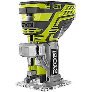RYOBI 18-Volt Cordless Fixed Base Trim Router Kit with Battery and Charger (Renewed)