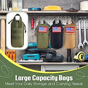 Weekgrat 3 Pcs Pencil Pouch Pencil Case Pouch Tactical Tool Bag Pouch Big Capacity Pen Pouch Zipper Pouch Large Storage Stationery Bag for Men Women Adult