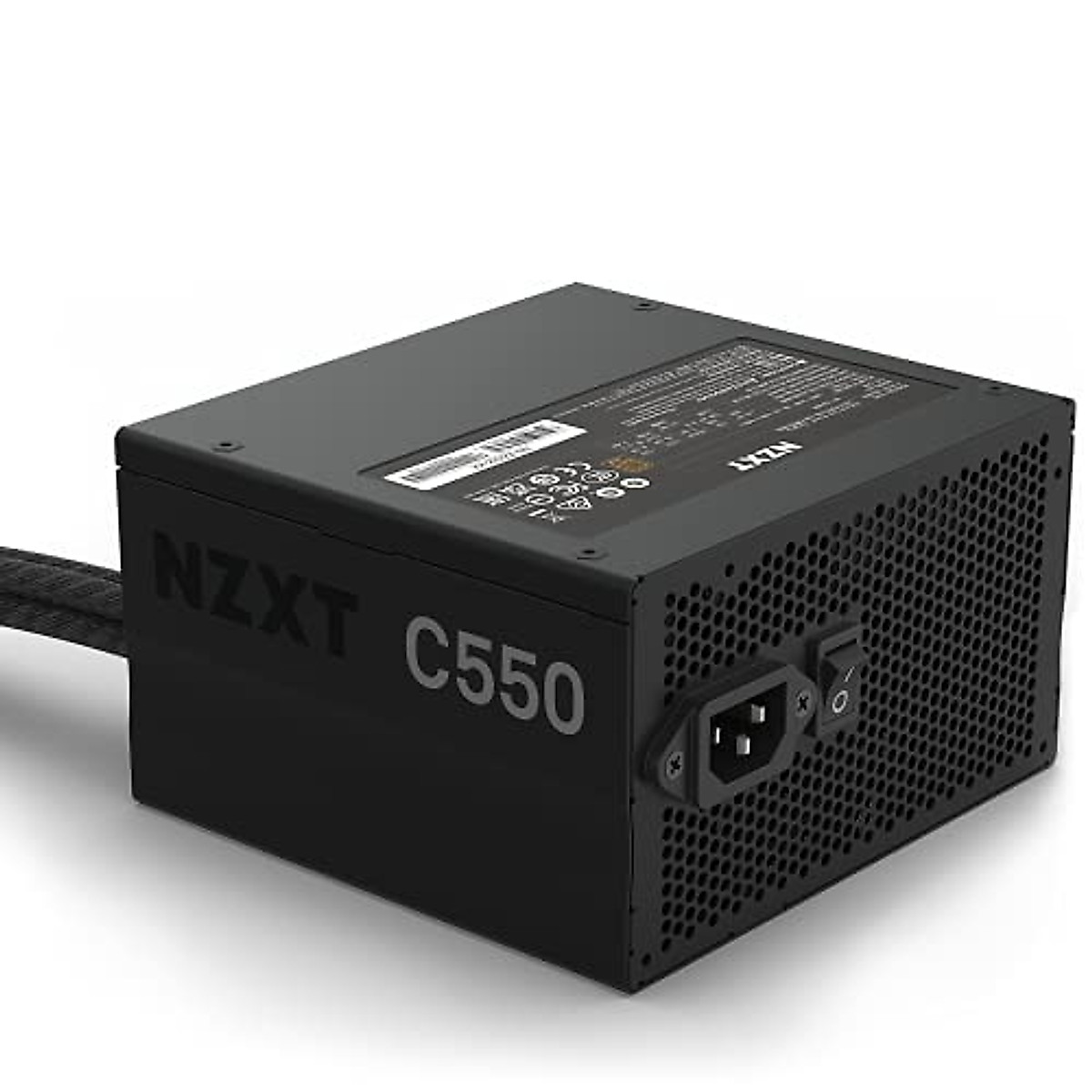 NZXT C550 Bronze - PA-5B1BB-US - 550 Watt PSU - 80 Plus Bronze Certified - DC-DC technology - Semi Modular Design - Sleeved Cables - ATX Gaming Power Supply