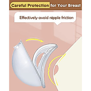 Lictin Milk Collector Catcher for Breastmilk - Breast Shells & Milk Catcher for Breastfeeding Relief (2 in 1), Protect Sore Nipples for Breastfeeding, Collect Breast Milk Leak for Nursing Moms