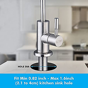 Reverse Osmosis Faucet Lead-Free Kitchen Water Filter Faucet for RO Drinking Water Filtration Systems SUS304 Stainless Steel Drinking Water Faucet