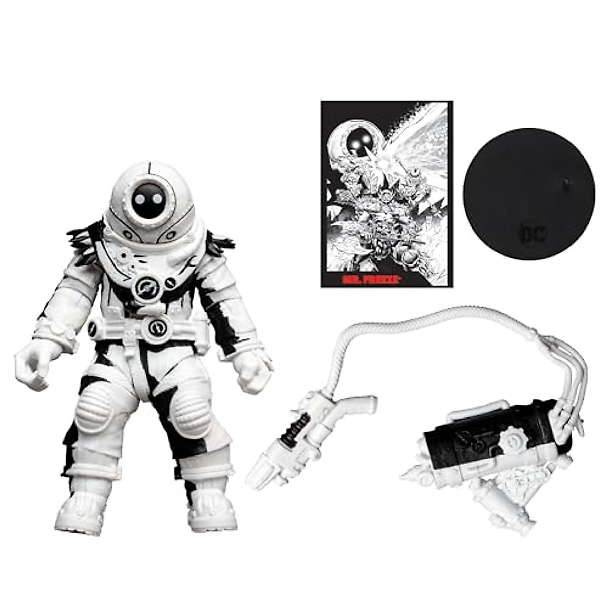 McFarlane Toys - DC Direct Page Punchers Mr.Freeze (Line Art) 7in Action Figure with Batman Comic