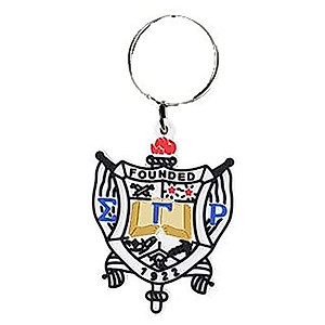 Greekgear Sigma Gamma Rho Rubber Crest Key Chain