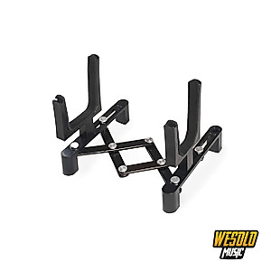 WESOLO Violin Stand Musical Instrument Stand with Bow Holder for Violin,Portable and Foldable (Black)