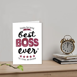 Unique Boss's Day Card, Best Boss Ever,Funny Boss Thank You Card for Women Men, Boss Appreciation Card,Happy Boss's Day Card Gift for Leader Manager