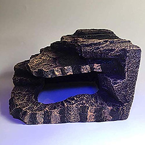 OMEM Turtle Hide, Turtles Hide Habitat Lizard Hidden cave, humidified Habitat Decoration (Small)