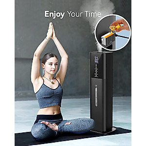 Humidifiers for Bedroom, 2.11Gal 8L Quiet Humidifiers for Large Room with Timer, 360°Nozzle, 3 Speed Ultrasonic Cool Mist Humidifier with Humidistat for Baby Home Adults Plants