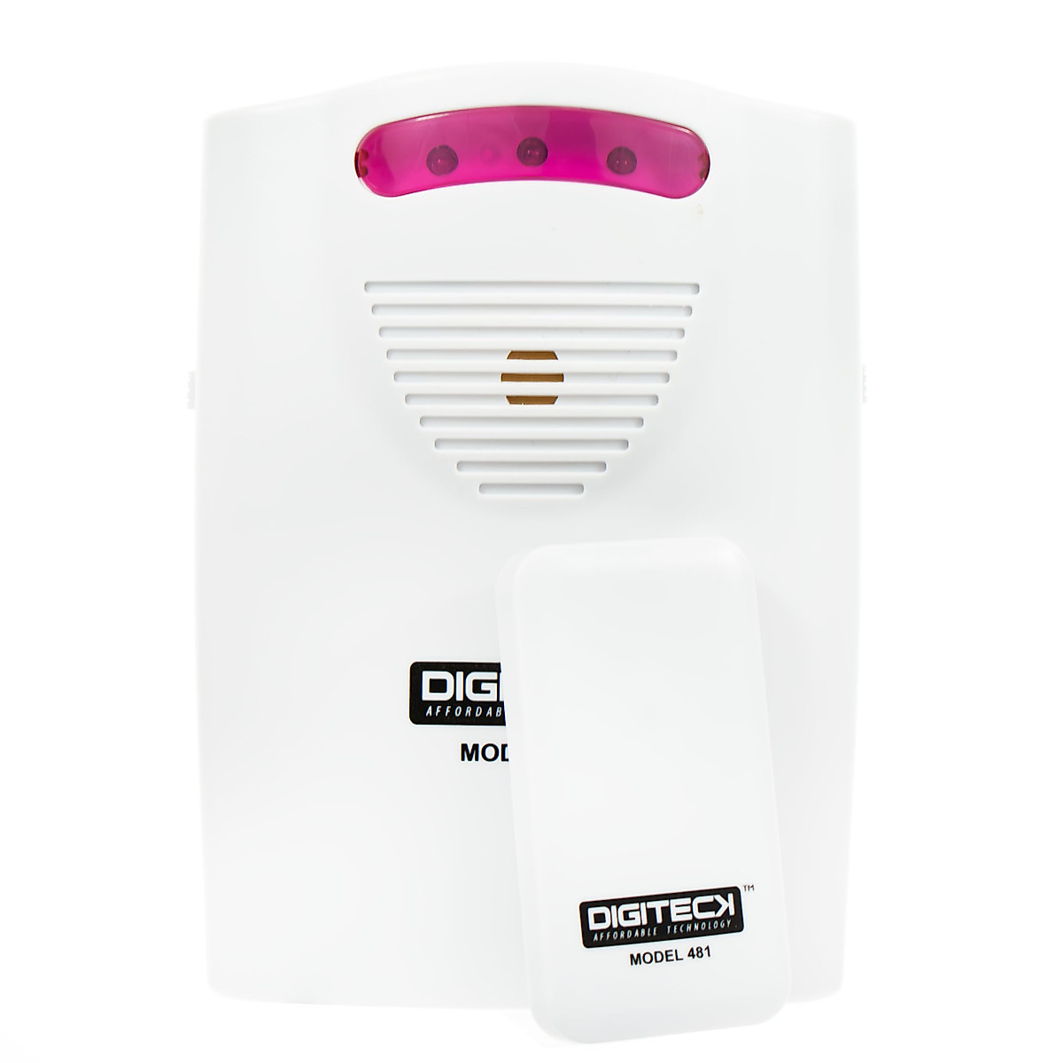 Digiteck Wireless Pressure Mat Doorbell and Alarm Systems, for Home, Flat Security White & Black