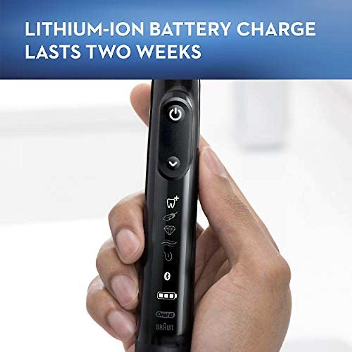 Oral-B GENIUS X Electric Toothbrush with 3 Oral-B Replacement Brush Heads and Toothbrush Case, Black